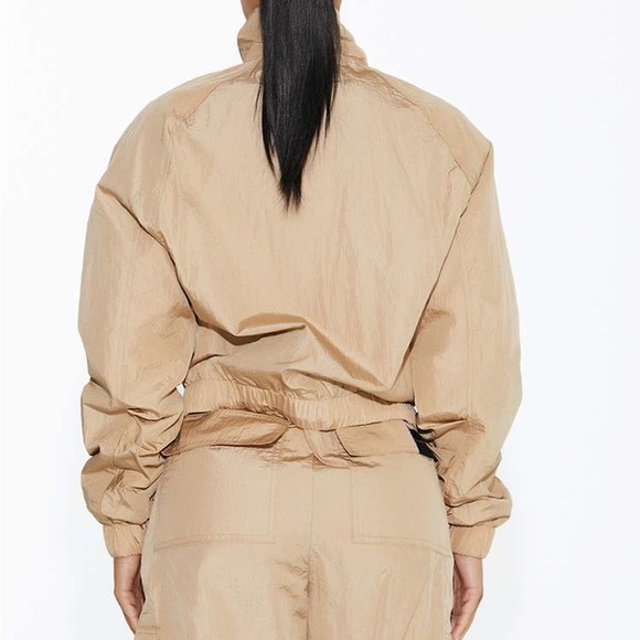 naked wardrobe | Jackets & Coats | Naked Wardrobe The Windbreaker Cropped Jacket In Nude | Poshmark